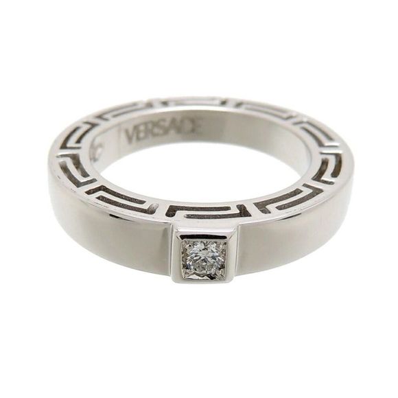 Versace | Jewelry | Versace White Gold Ring | Poshmark